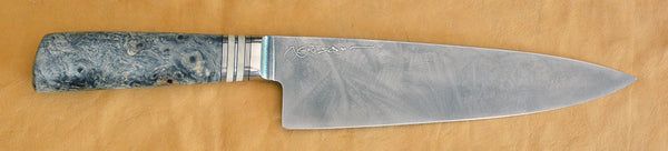 8 inch Chef's Knife with 'Elephants' Etching. – Francine Etched Knives