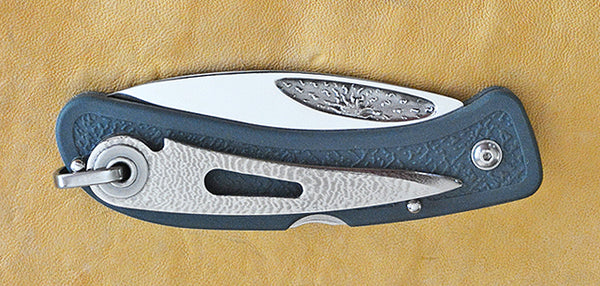 Boye Cobalt Sunburst Lockback Folding Pocket Knife with Blue Handle, S ...