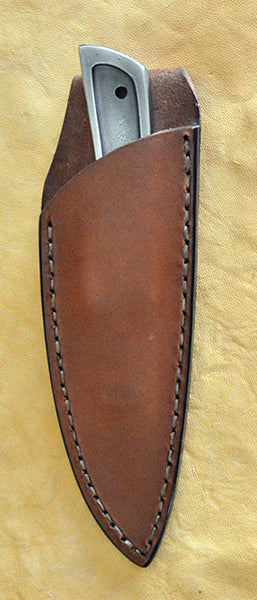 Boye Basic 3 with Plain Etched Blade and Leather Pouch Sheath ...