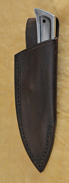 Boye Basic 3 Cobalt with Leather Pouch Sheath. – Francine Etched Knives